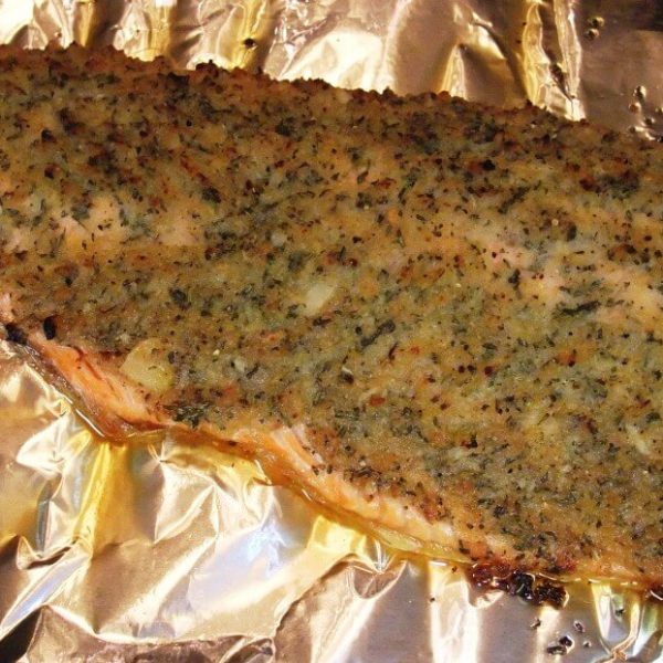 Trout with Roasted Garlic and Rosemary