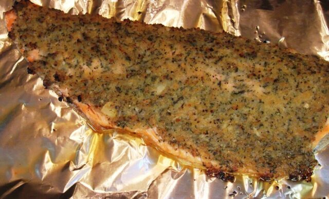 Trout with Roasted Garlic and Rosemary