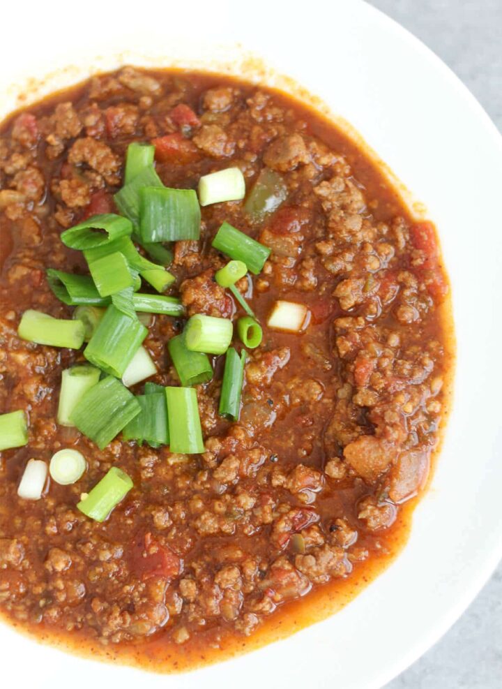 Chili Without Beans - Spicy Family Favorite! | Steps and Photos