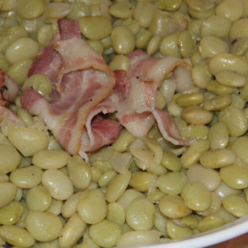 Butter Beans Recipe -- Favorite Southern Vegetable with Bacon!