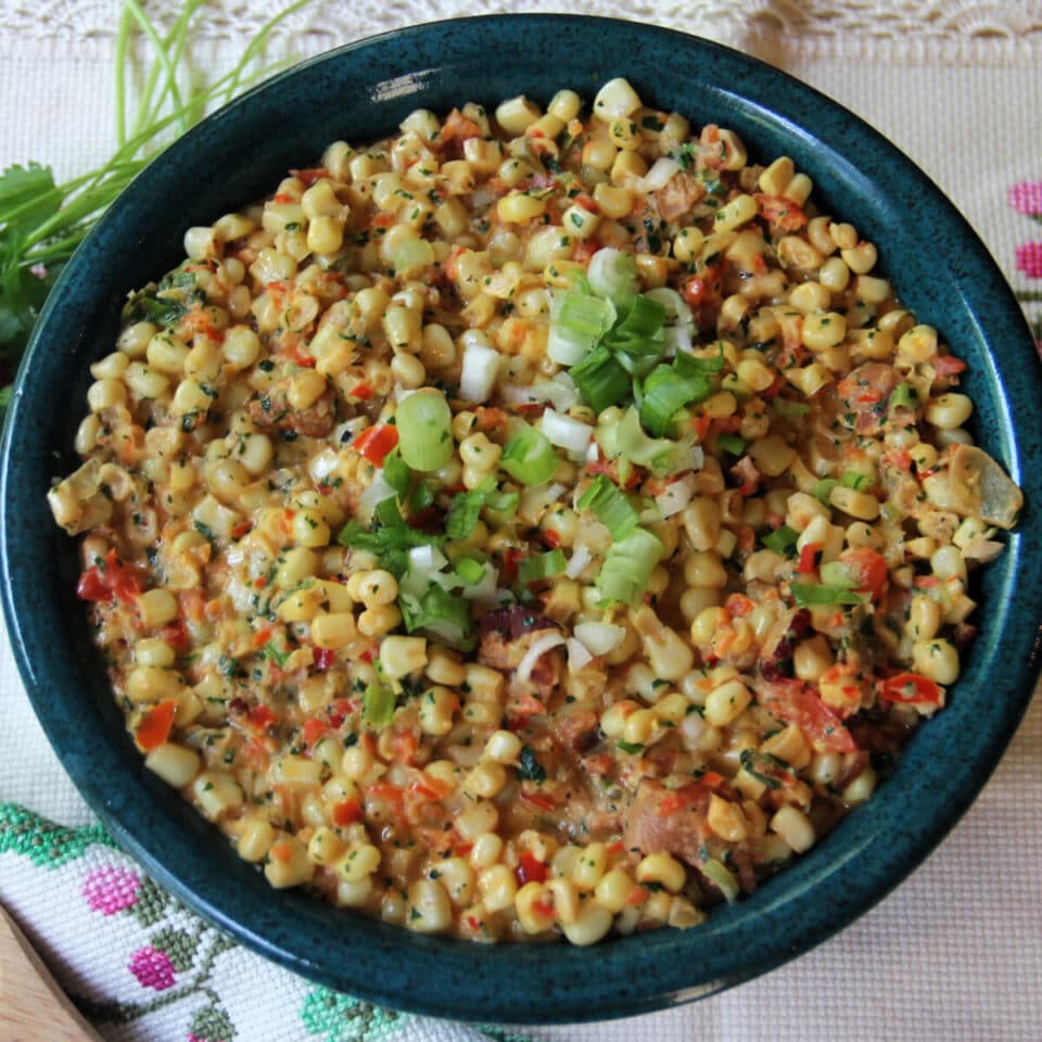 Jalapeno Creamed Corn with Bacon | Southern Food and Fun