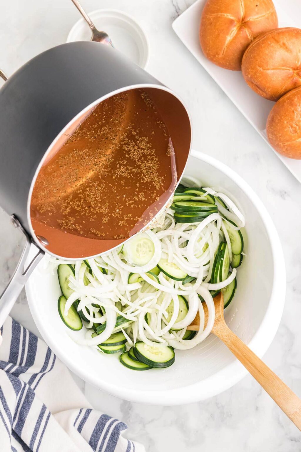Cucumber Onion Salad - Southern Food and Fun