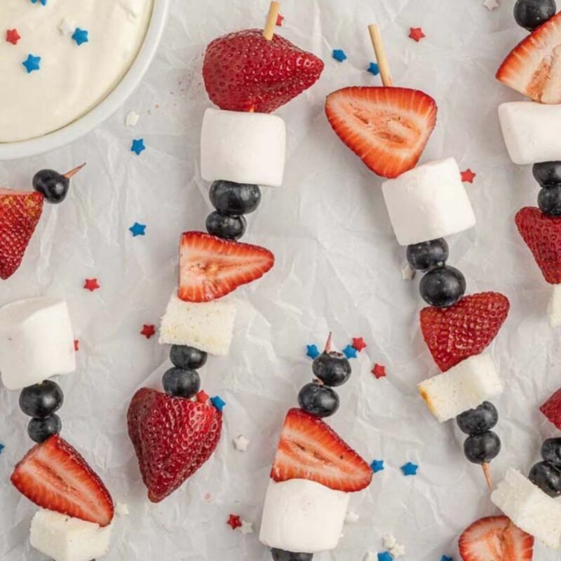 4th of July Fruit Kabobs - Southern Food and Fun