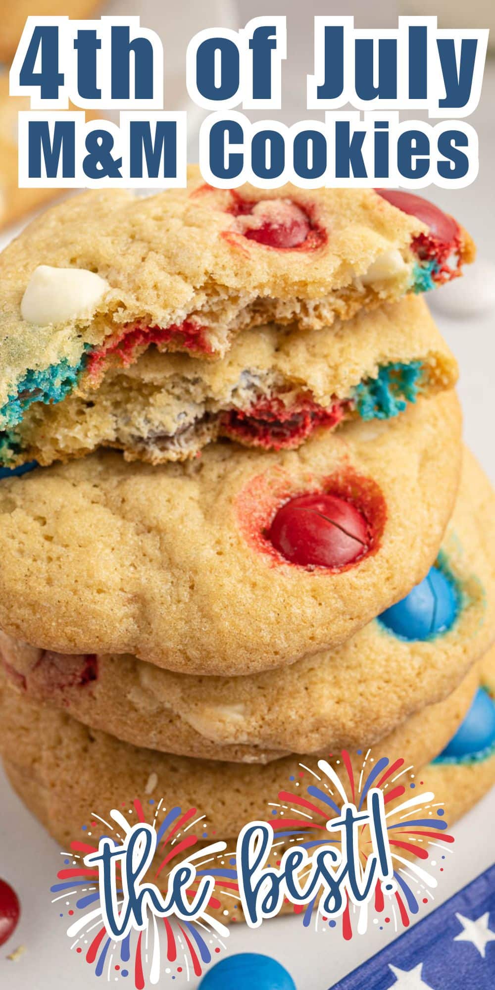 4th of July Cookies with M&Ms - Southern Food and Fun