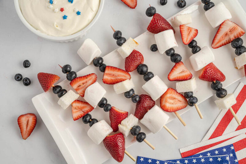 4th of July Fruit Kabobs - Southern Food and Fun