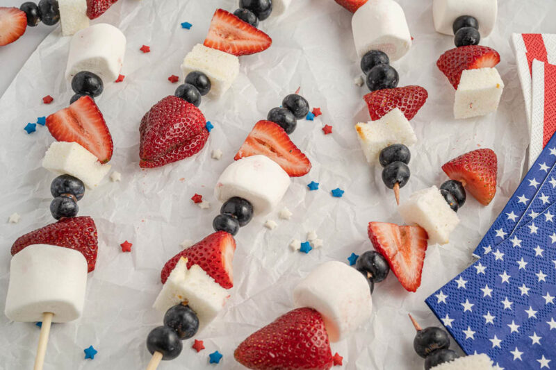 4th of July Fruit Kabobs - Southern Food and Fun