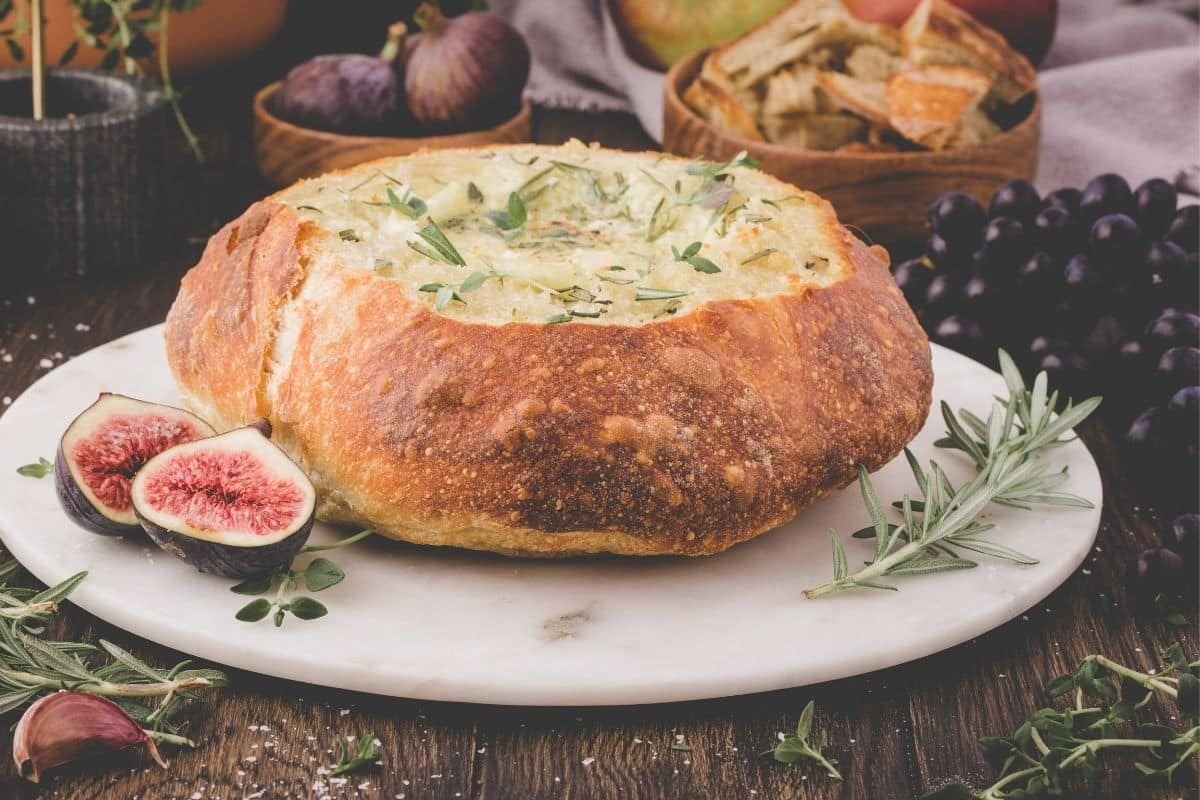 Baked Brie Bread Bowl - Southern Food and Fun