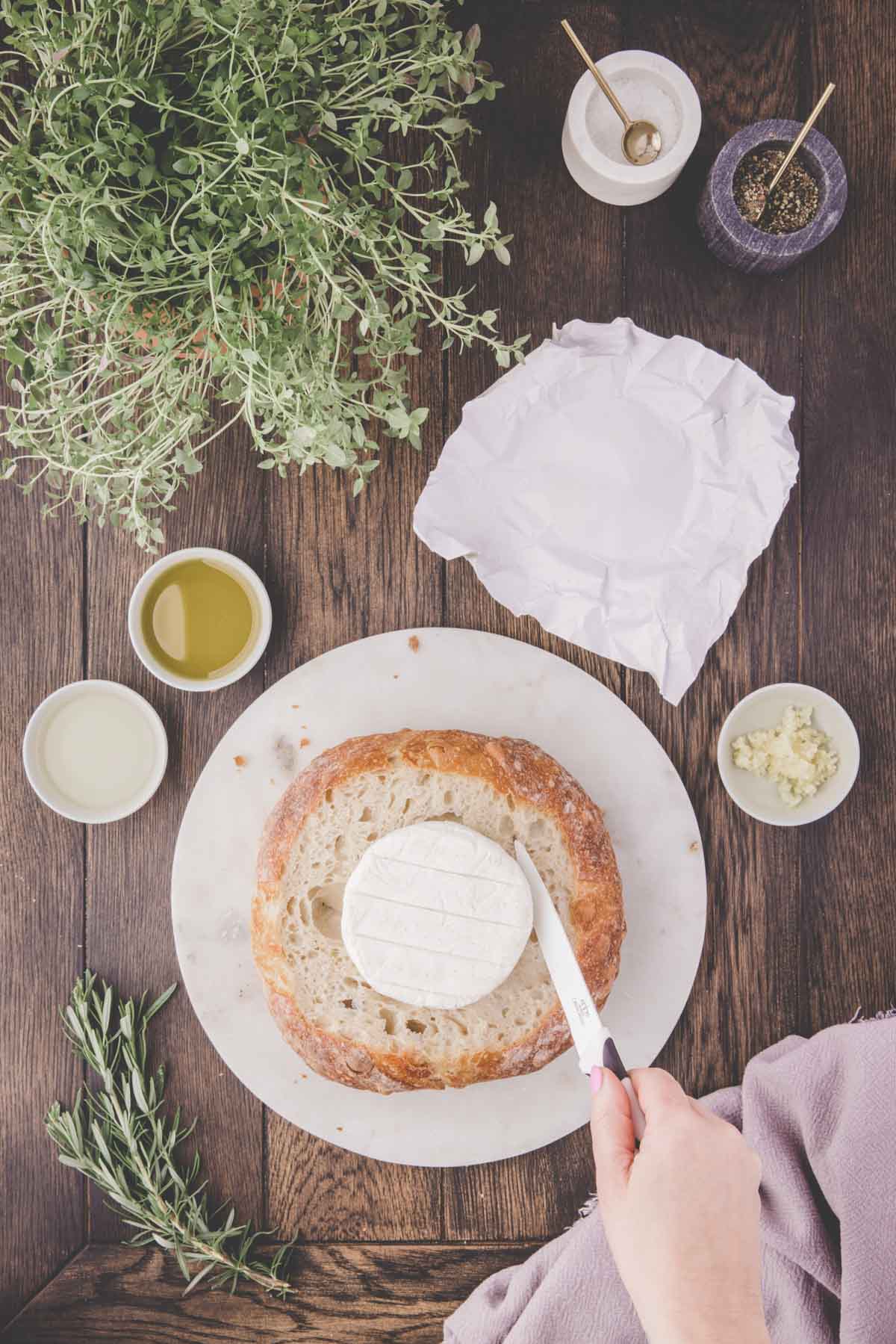 Baked Brie Bread Bowl - Southern Food and Fun