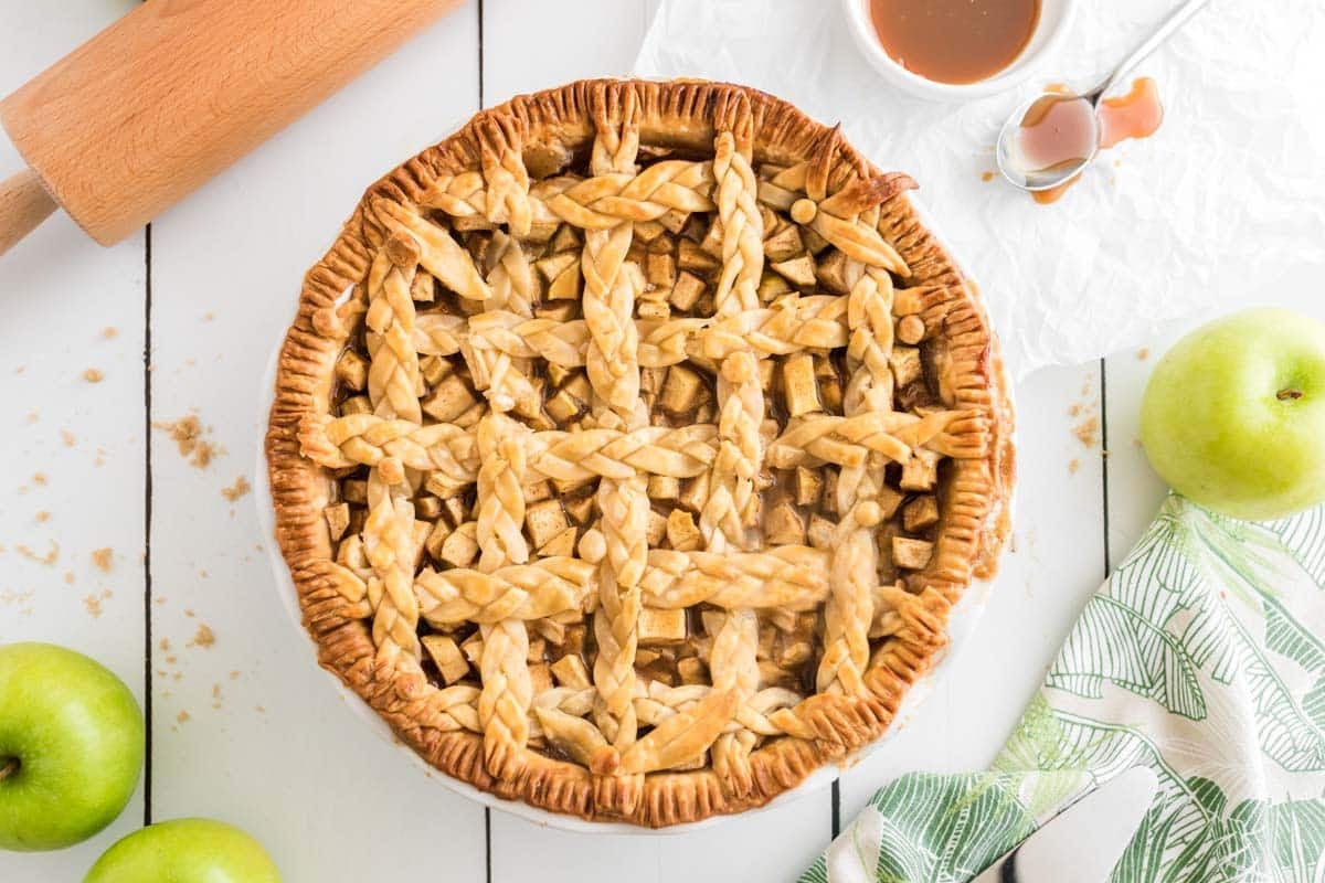 Salted Caramel Apple Pie - Southern Food and Fun