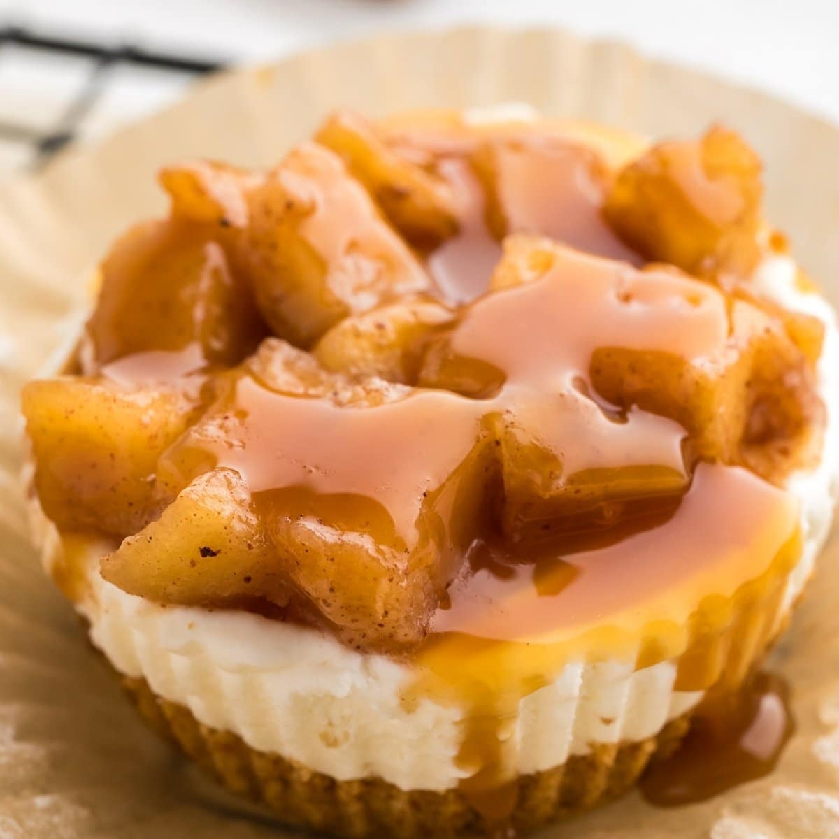 Mini Caramel Apple Cheesecakes - Southern Food and Fun
