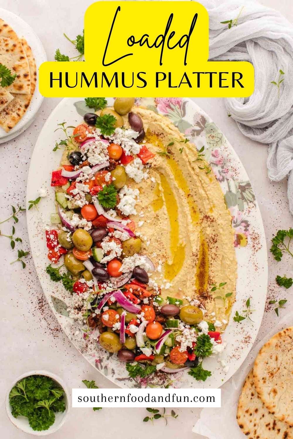 Loaded Hummus Platter - Southern Food and Fun