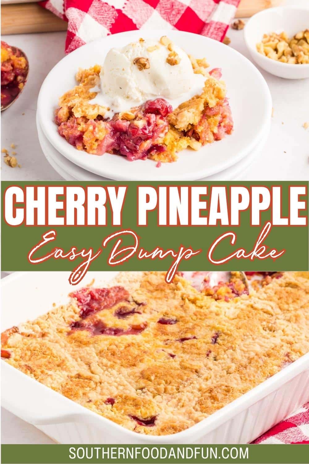 Cherry Pineapple Dump Cake (Easy 5-Ingredient Recipe)
